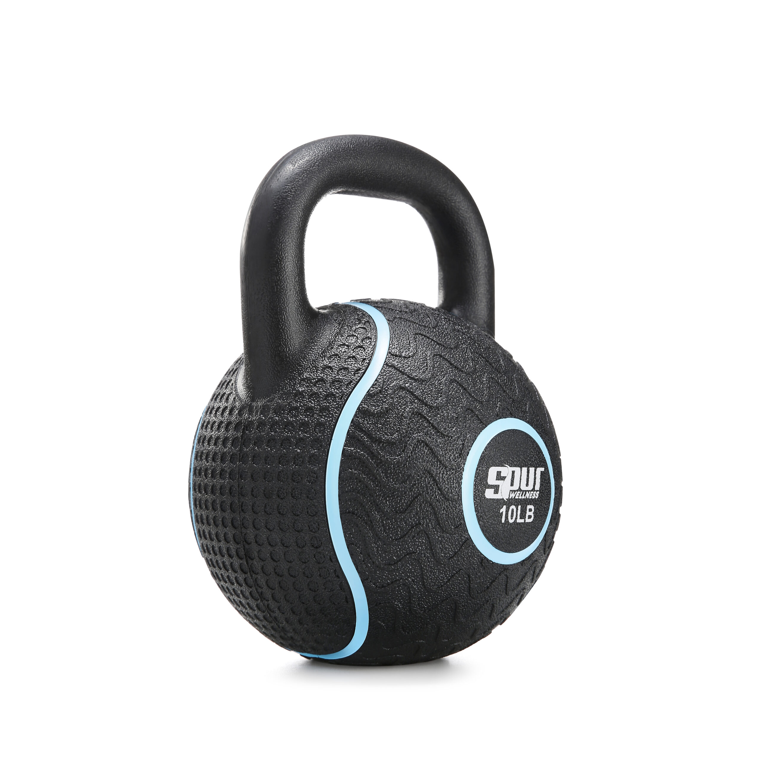 Rubber kettlebell with iron sand filling - spurwellness.com